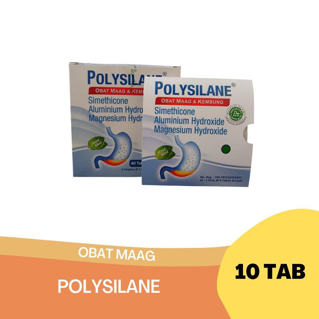 Jual Polysilane tablet per strip isi 8 tab | Shopee Indonesia