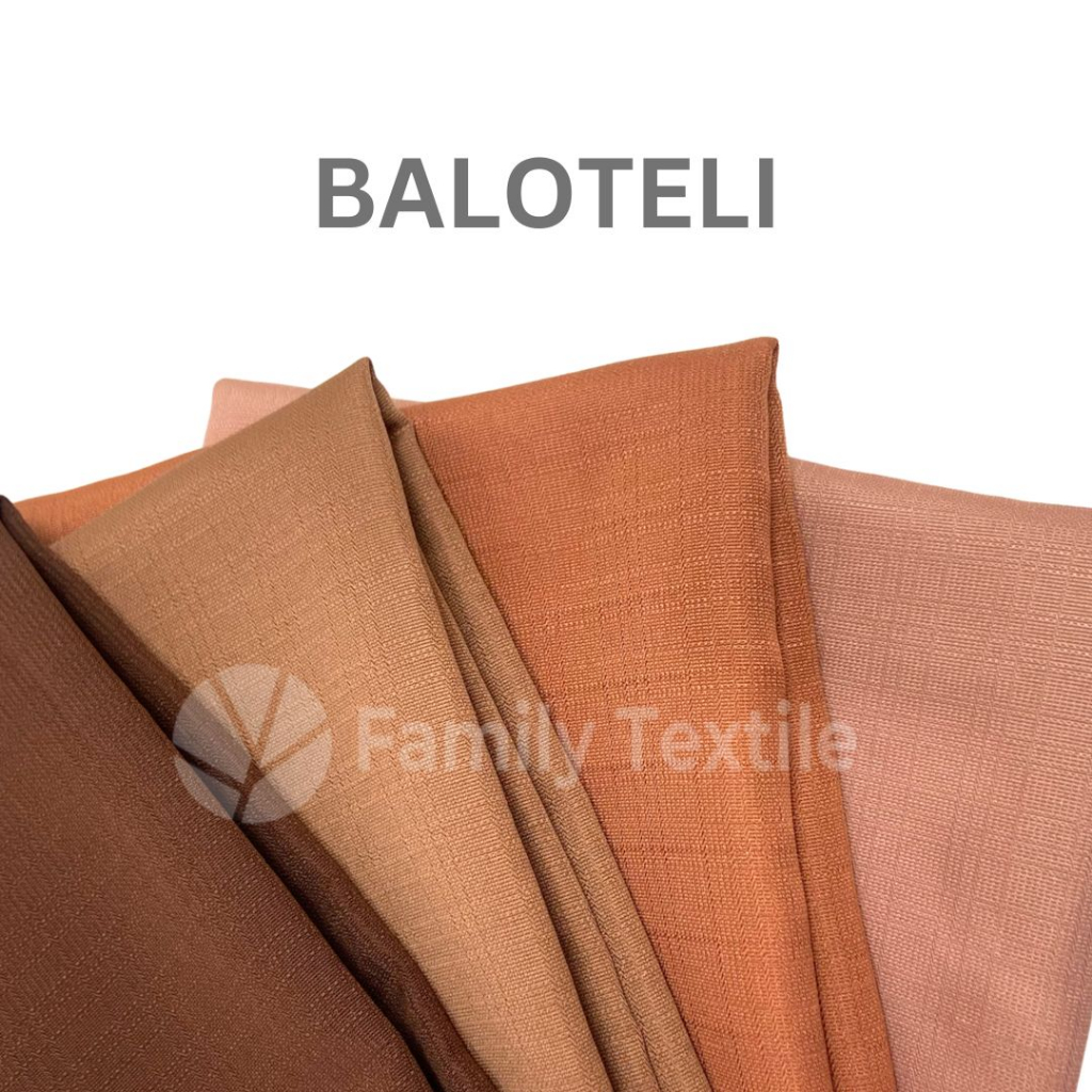 Jual Kain Balotelli Baloteli Premium 1 Meter Bahan Gamis Atasan Kemeja ...