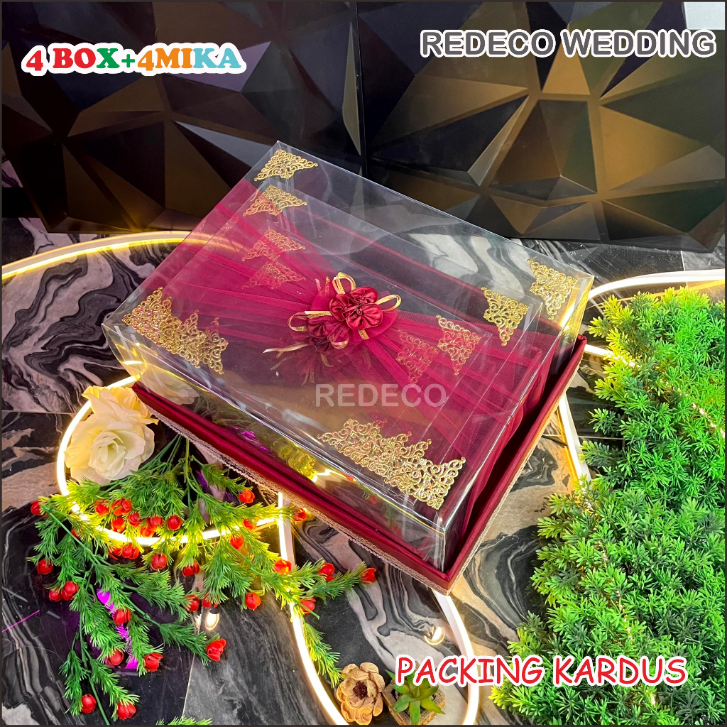 Jual Kotak Box Seserahan Pernikahan Model Tile Lapis Kain Satin Mewah ...