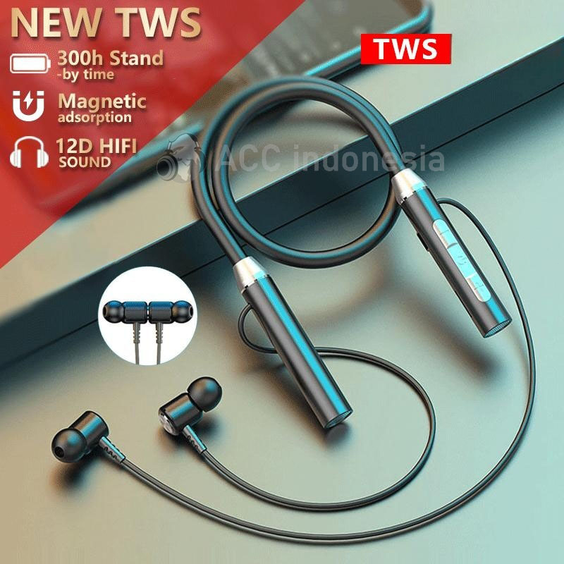 Jual Headset Bluetooth TWS K21 Headphone Nirkabel earphone Bluetooth Olahraga Earbud Magnetik In ...