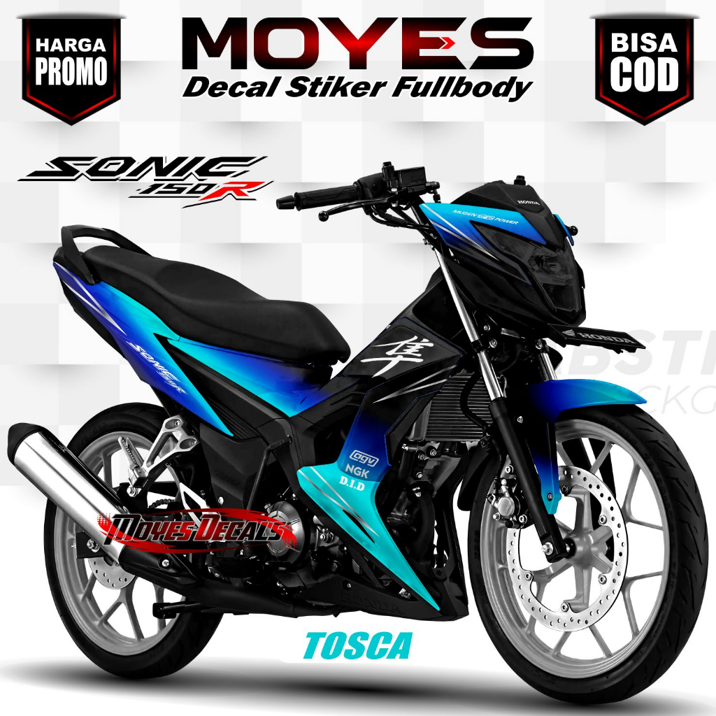 Jual Decal Fullbody Honda Sonic R Sticker Motif Bunglon 2 Warna(COD ...