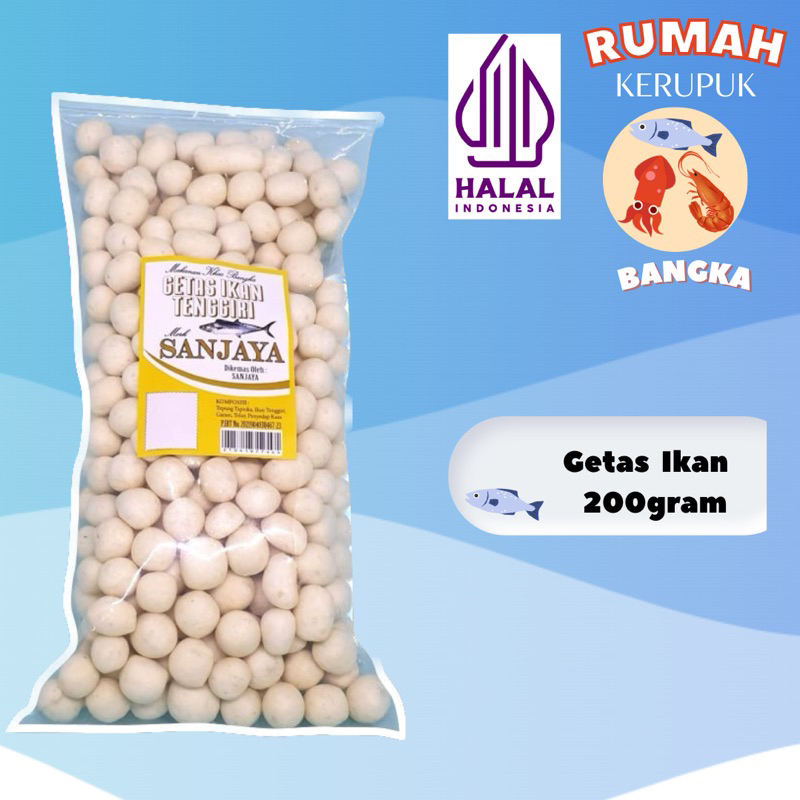 Jual Getas Ikan Tenggiri merk Sanjaya khas Bangka - Makanan Bangka ...
