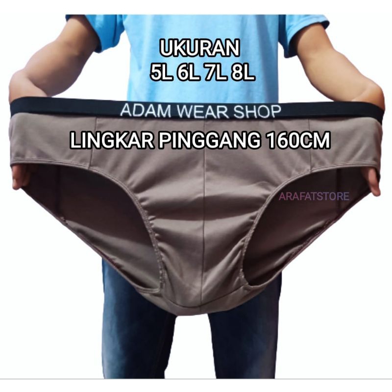 Jual Celana Dalam Pria Jumbo Ukuran 5L 6L 7L 8L CD Jumbo Pria Dewasa ...