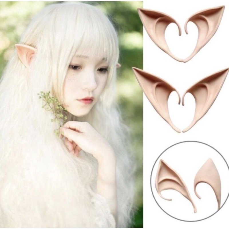 Jual elf ears cosplay elf fairy goblin costume ears | kuping peter pan ...