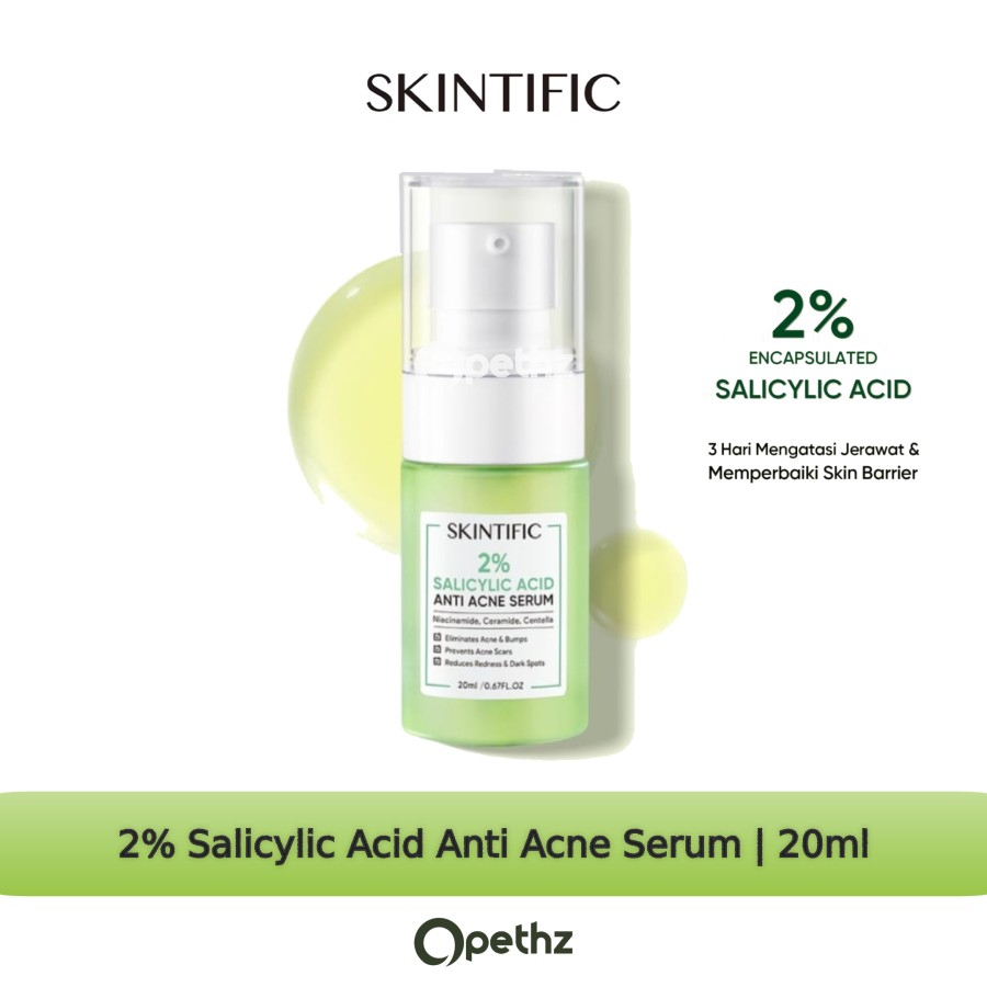 Jual SKINTIFIC 2% Salicylic Acid Anti Acne Serum Jerawat | Shopee Indonesia