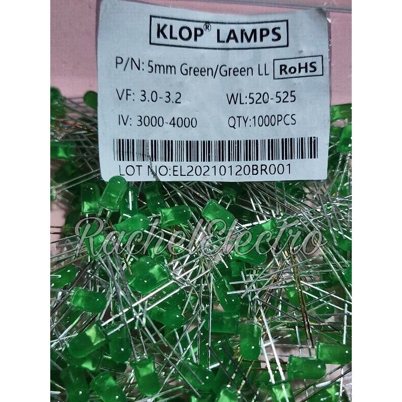 Jual (Harga 10 pcs) Lampu Led 5mm MIKA Merah Hijau Kuning Lampu Variasi ...