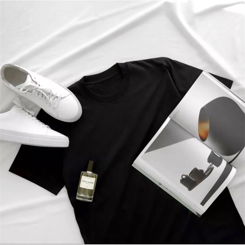 Jual Kaos Polos Hitam Jet Black Cotton Combed 24S Premium Size Jumbo ...