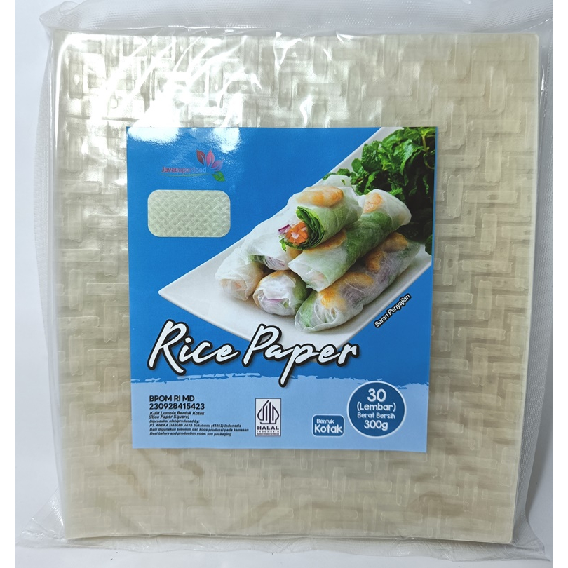 Jual Rice Paper Varian BULAT/ KOTAK 50/ 40/ 30/ 20/ 10 Lembar / Banh ...