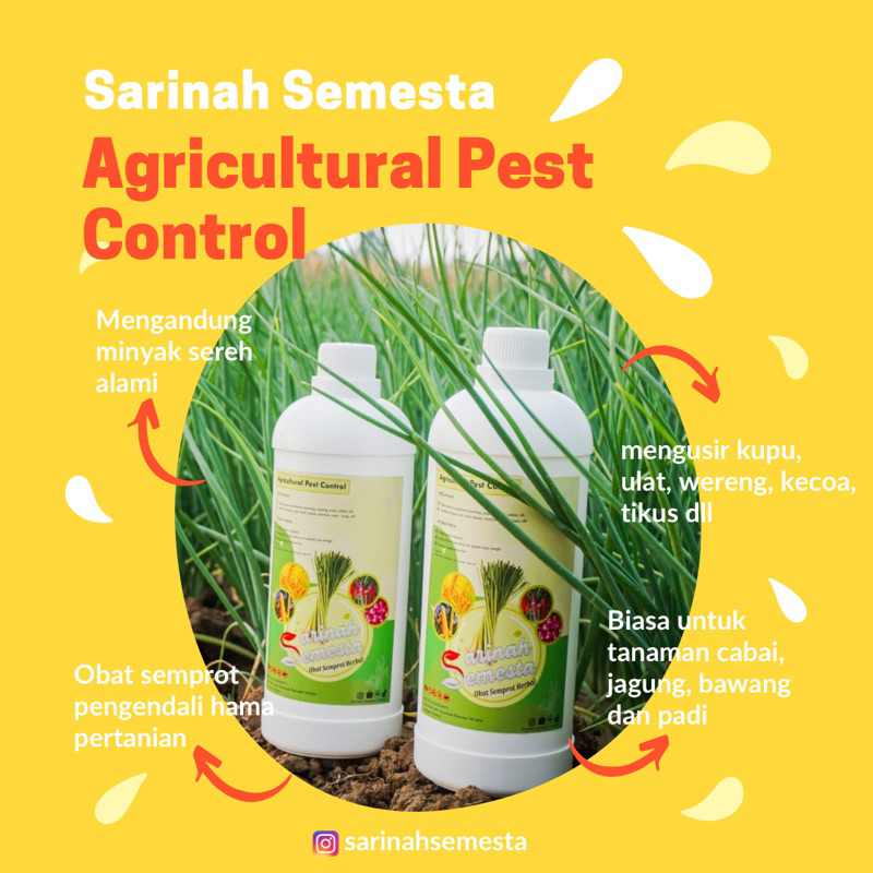 Jual Pengendali Hama Pertanian Herbal Sarinah Semesta 1L | Shopee Indonesia