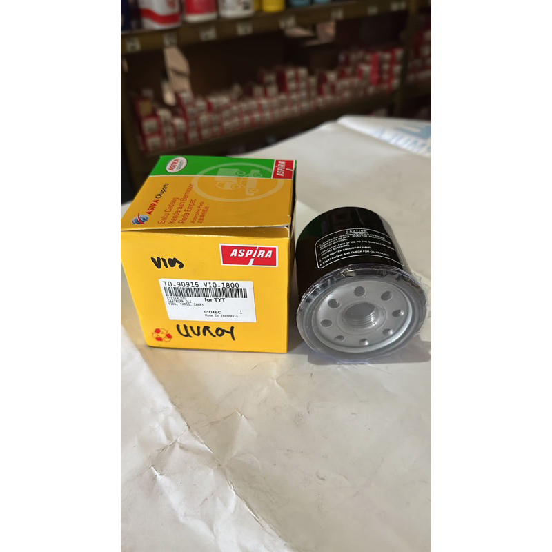 Jual FILTER OLI MOBIL VIOS,YARIS,CAMRY,SOLUNA MERK ASPIRA | Shopee ...