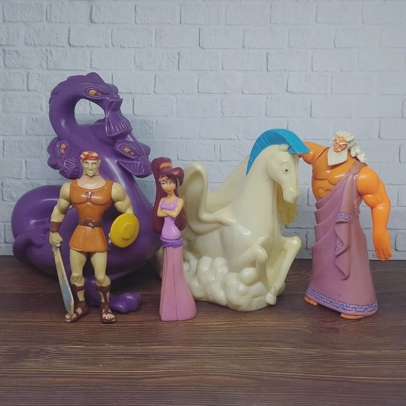 Jual Figure Hercules set 5pcs mainan happy Meal mcd zeus, megara, hidra, pegasus hercules ...