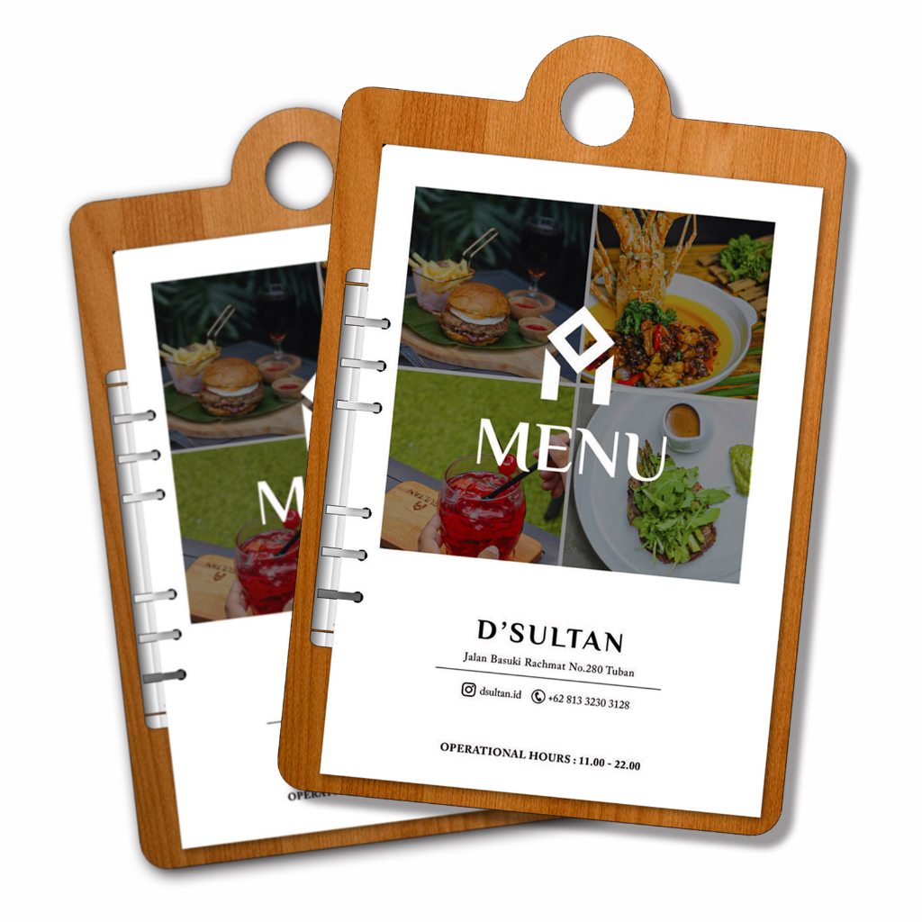 Jual Buku menu kayu jumbo untuk desain A4 | Shopee Indonesia