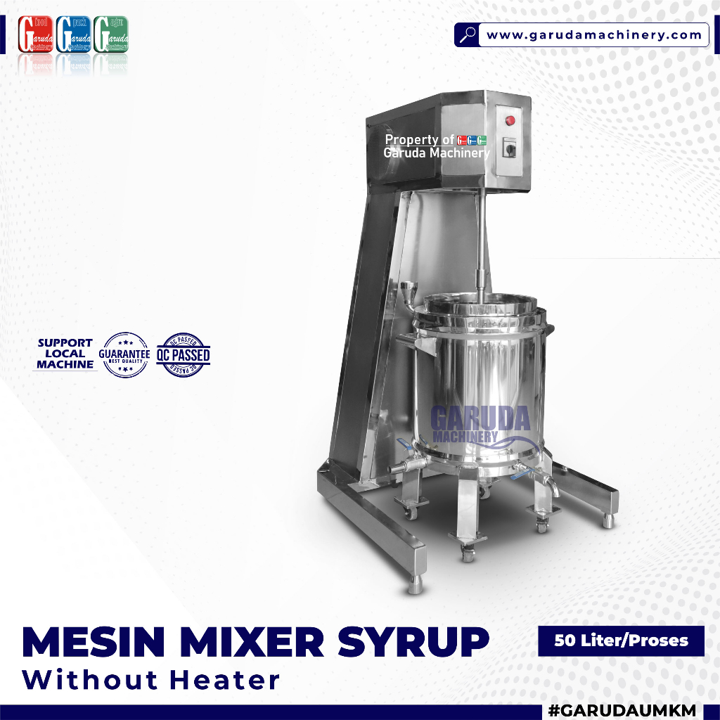 Jual MESIN MIXER - PENGADUK MINUMAN / SIRUP 50 LITER TANPA PEMANAS ...