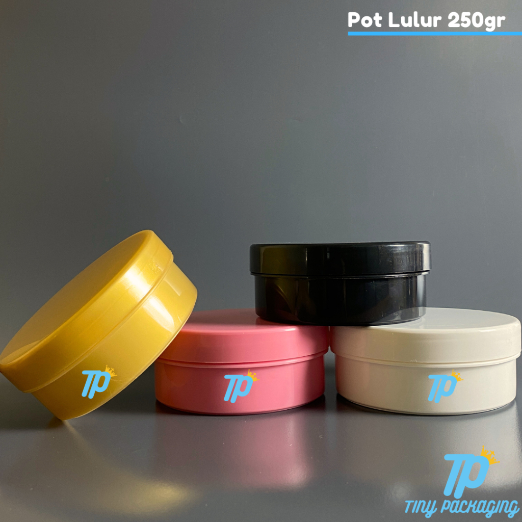 Jual Pot Lulur 250 gr | Pot Lulur Pomade Kosong 250 gram | Pot Pomade ...