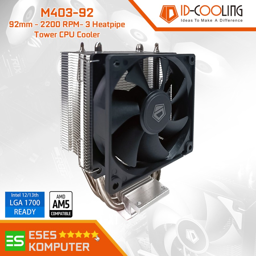 Jual HSF ID-COOLING M403-92 | 92mm CPU Cooler Intel / AMD (BULK PACKAGE ...