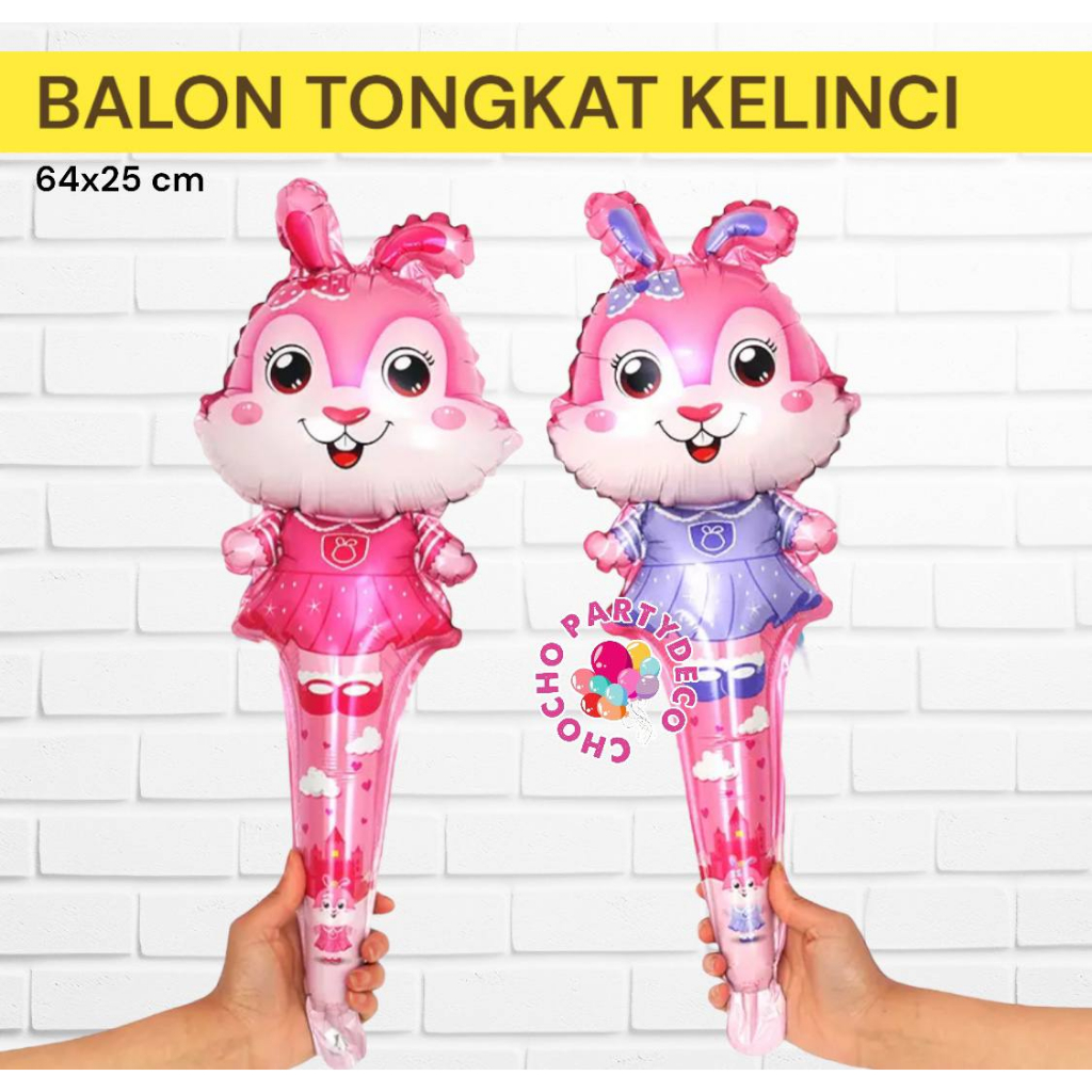 Jual Balon TONGKAT KELINCI / Balon Foil Tongkat Rabbit Stella Lou Lina ...