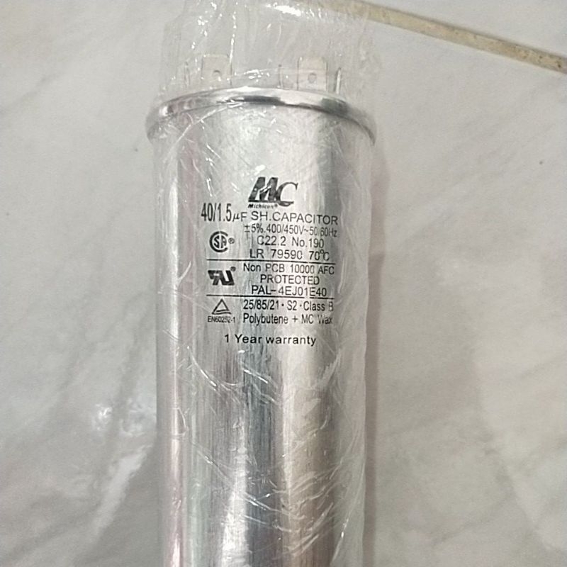Jual KAPASITOR AC GANDA 3 KAKI 40/1.5UF MICRO MERK MC ORIGINAL | Shopee ...