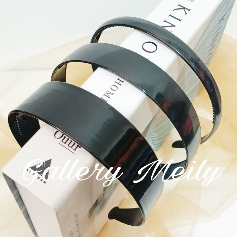 Jual Gallerymeily Bando Hitam Glossy Pria | Shopee Indonesia