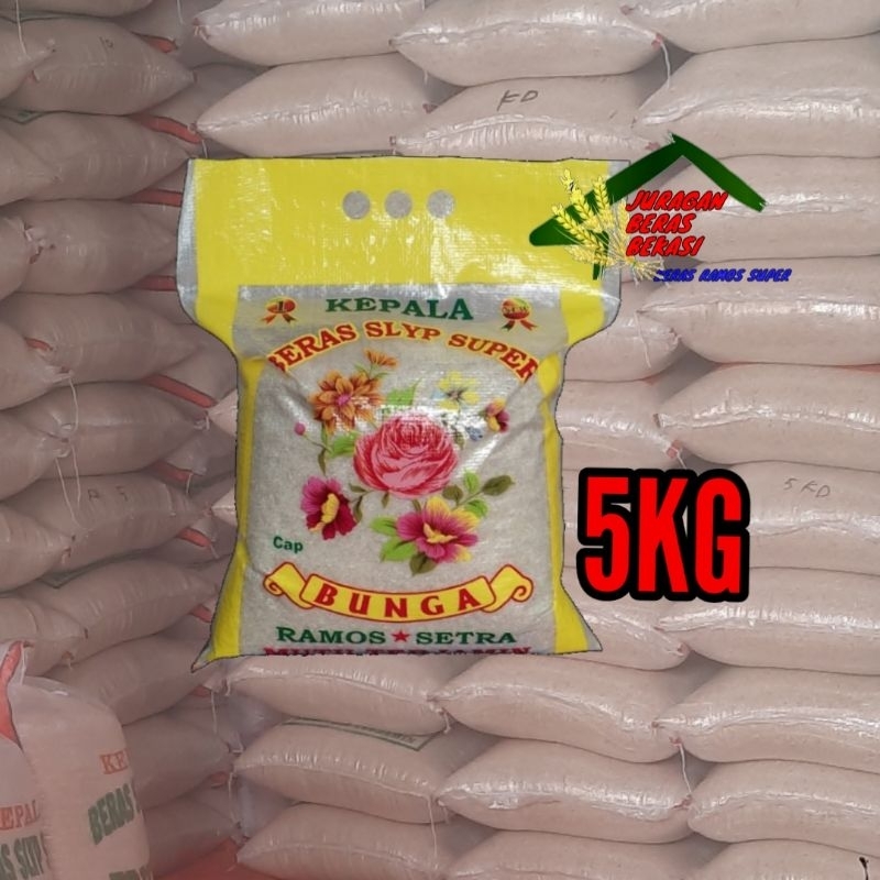 Jual BERAS SETRA RAMOS IR64 BUNGA KEMBANG 5KG | Shopee Indonesia