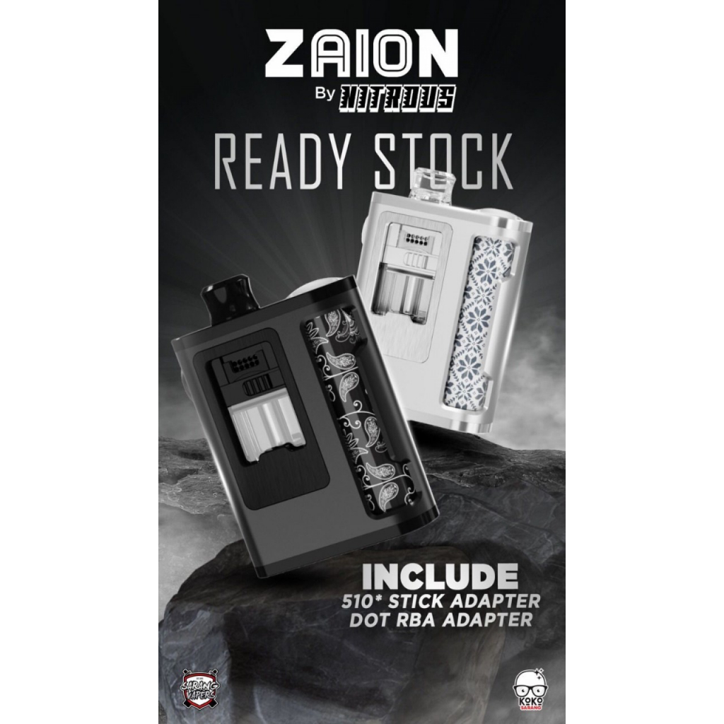 Jual Nitrous Zaion Boro Aio Kit 80W with RBA Authentic | Shopee Indonesia