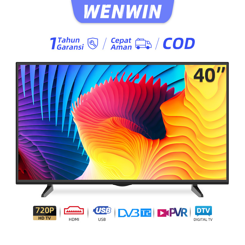 Jual WENWIN TV LED Digital 40 43 inch HD Televisi Murah USB HDMI Stok ...