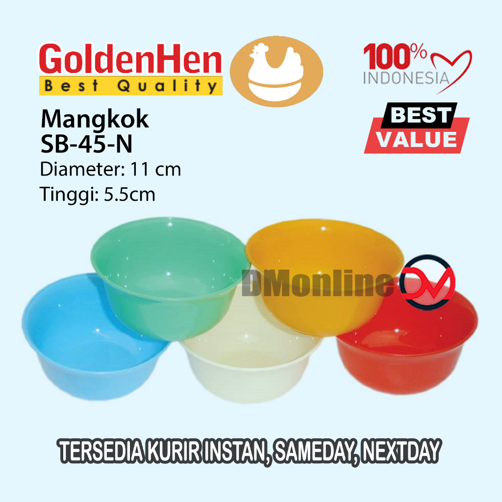 Jual SB-45-N 12 pcs Mangkuk Nasi Plastik / Mangkok Cetakan Nasi ...