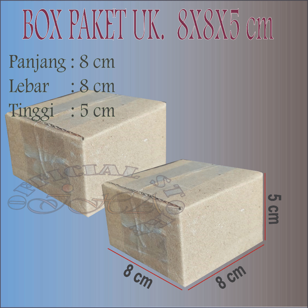 Jual box packing uk. 8x8x5 cm kerdus karton packing online murah ...