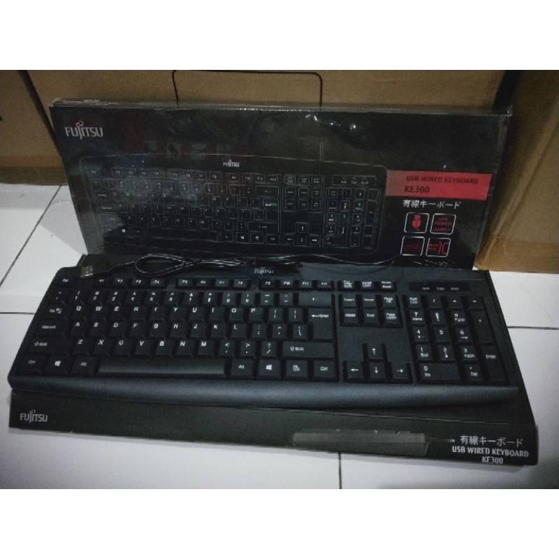 Jual Keyboard USB wired FUJITSU KE300 1.5meter for laptop pc komputer ...