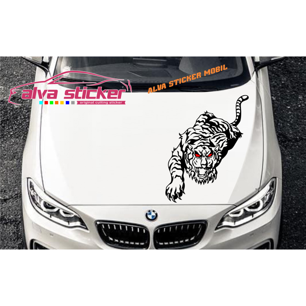 Jual sticker harimau stiker macan best cutting stiker harimau tribal ...