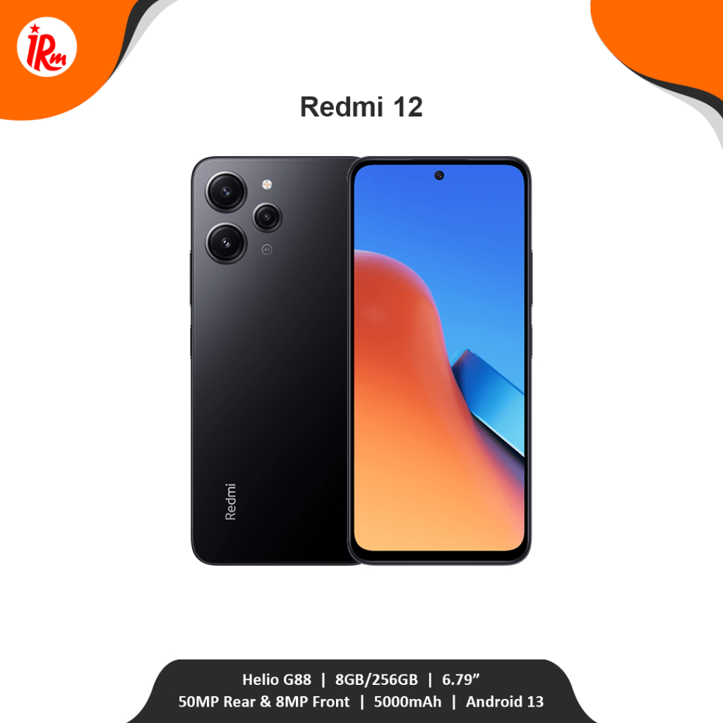 Jual XIAOMI REDMI 12 - 8GB/256GB (Black, Blue, Silver) | Shopee Indonesia