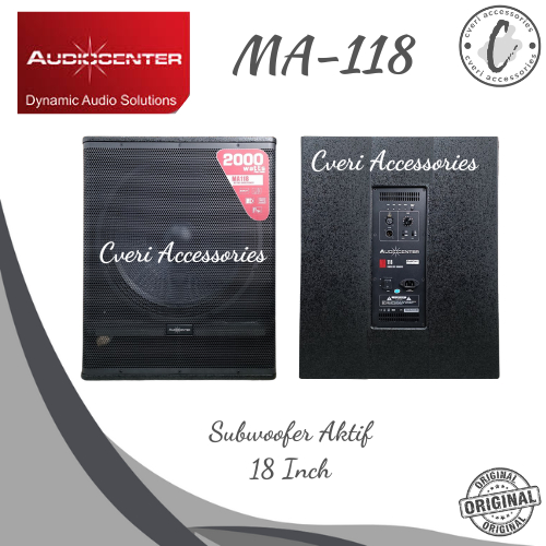 Jual Audiocenter MA118 Subwoofer Aktif 18 Inch Original Audio Center MA ...