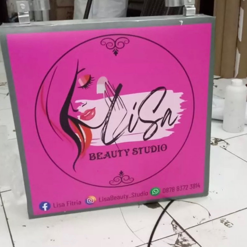 Jual NEON BOX 2SISI UK 50cm x 50cm | Shopee Indonesia