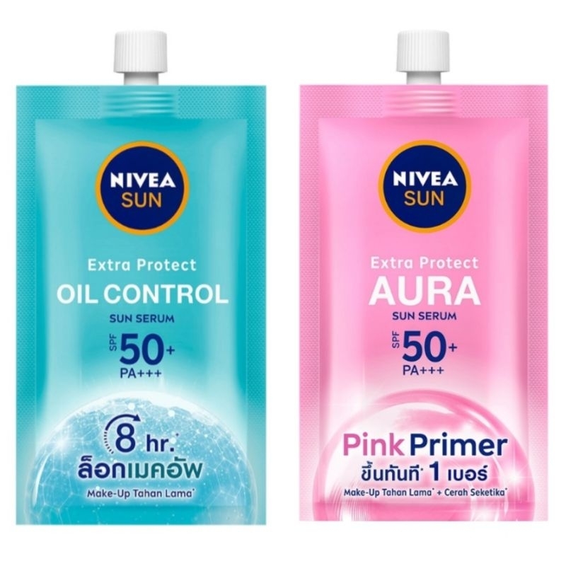 Jual NIVEA EXTRA PROTECT OIL CONTROL SUN SERUM SPF50+ SACHET 7ml ...