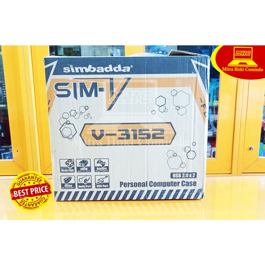 Jual CASING PC SIMBADDA SIM V - 3152 + PSU 380W | Shopee Indonesia