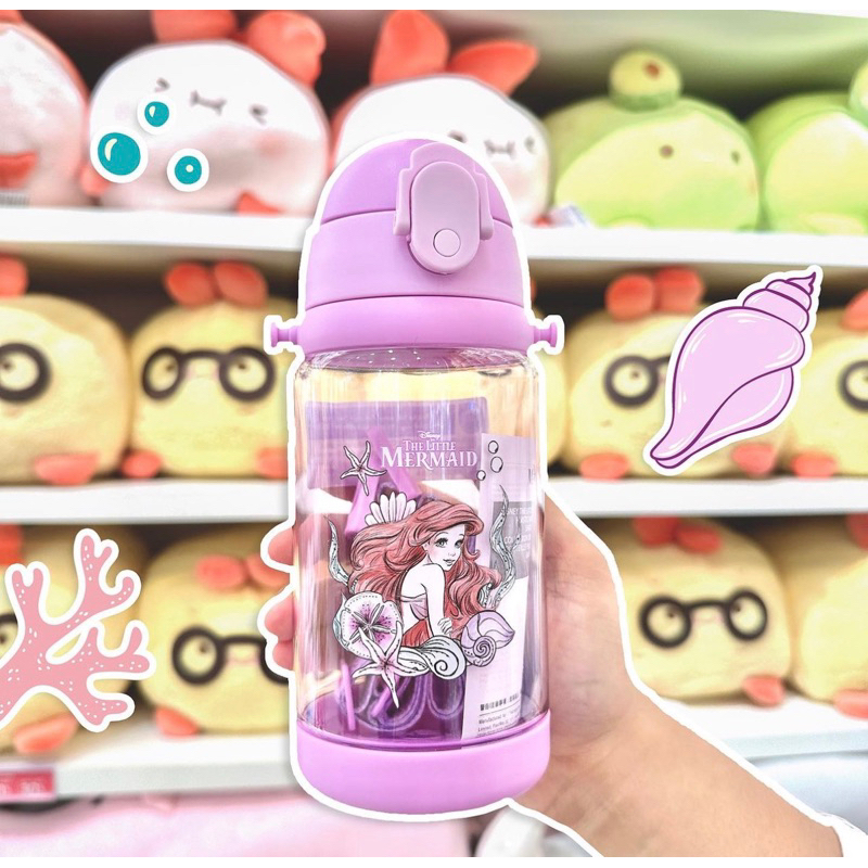 Jual MINISO PLASTIC WATER BOTTLE WITH SHOUDLER STRAP DISNEY BOTOL MINUM ...