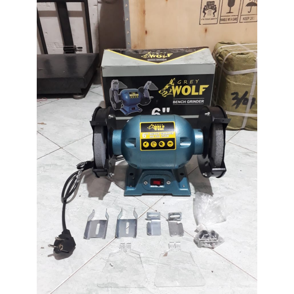 Jual GREY WOLF mesin gerinda poles grinding gurinda duduk 6 inch Bench ...