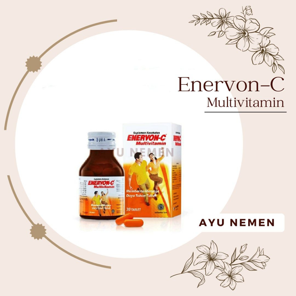 Jual ENERVON-C TABLET VITAMIN C DAN B COMPLEX | ENERVON-C BOTOL ISI 30 ...