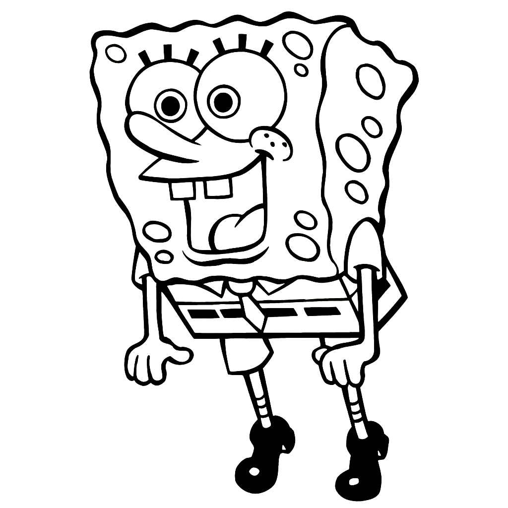 Jual Gambar Sketsa Mewarnai / Spongebob / Part 1 / Gambar Sketsa ...