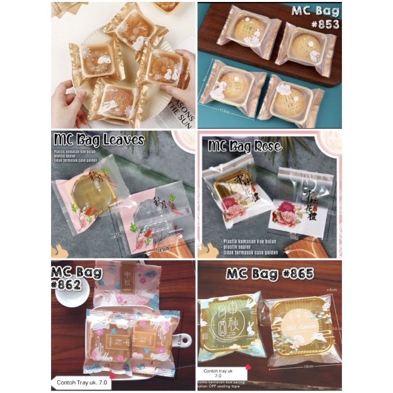 Jual 50 pcs cookies Bag Mooncake Bag Plastik Kue Nastar Plastik Permen ...