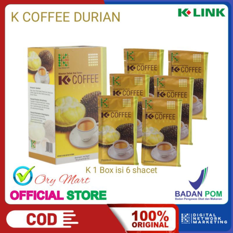 Jual Kopi Durian K Coffee Durian Original Minuman Kopi Dengan Rasa ...
