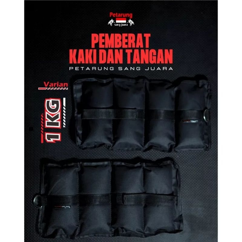 Jual pemberat kaki 4 kg/pemberat tangan petarung sang juara | Shopee ...