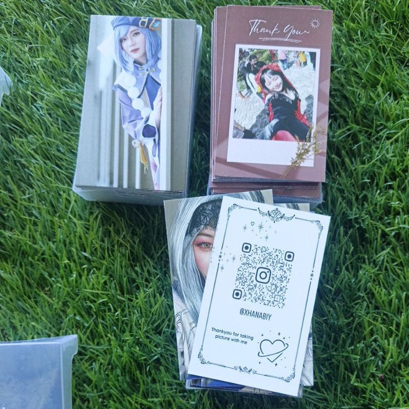 Jual kartu nama / cosplaycard / coscard satu sisi / dua sisi satu box ...