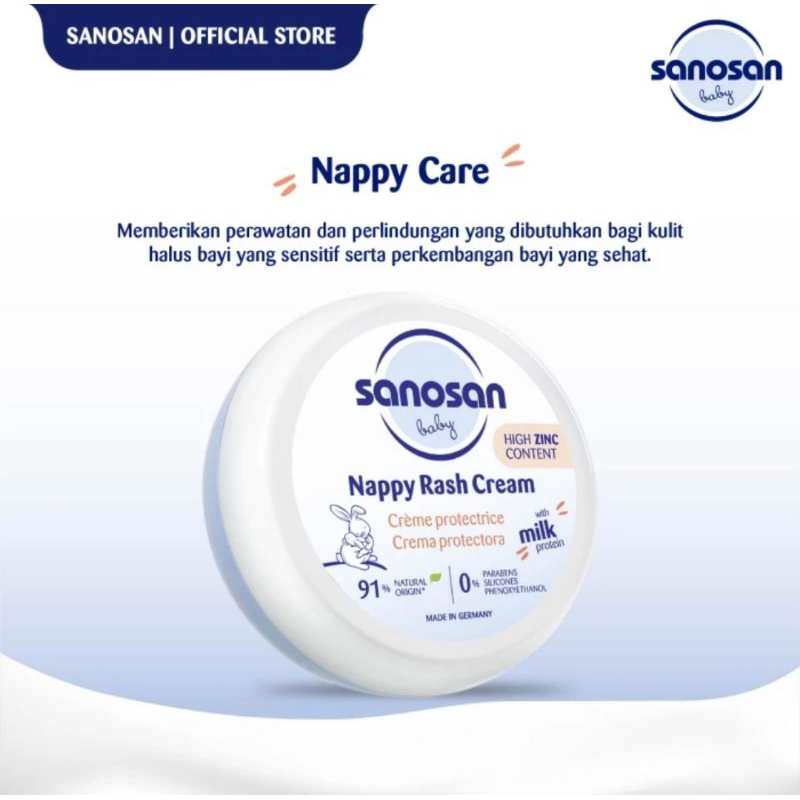 Jual SANOSAN Baby Nappy Rash Cream 150ml | Shopee Indonesia