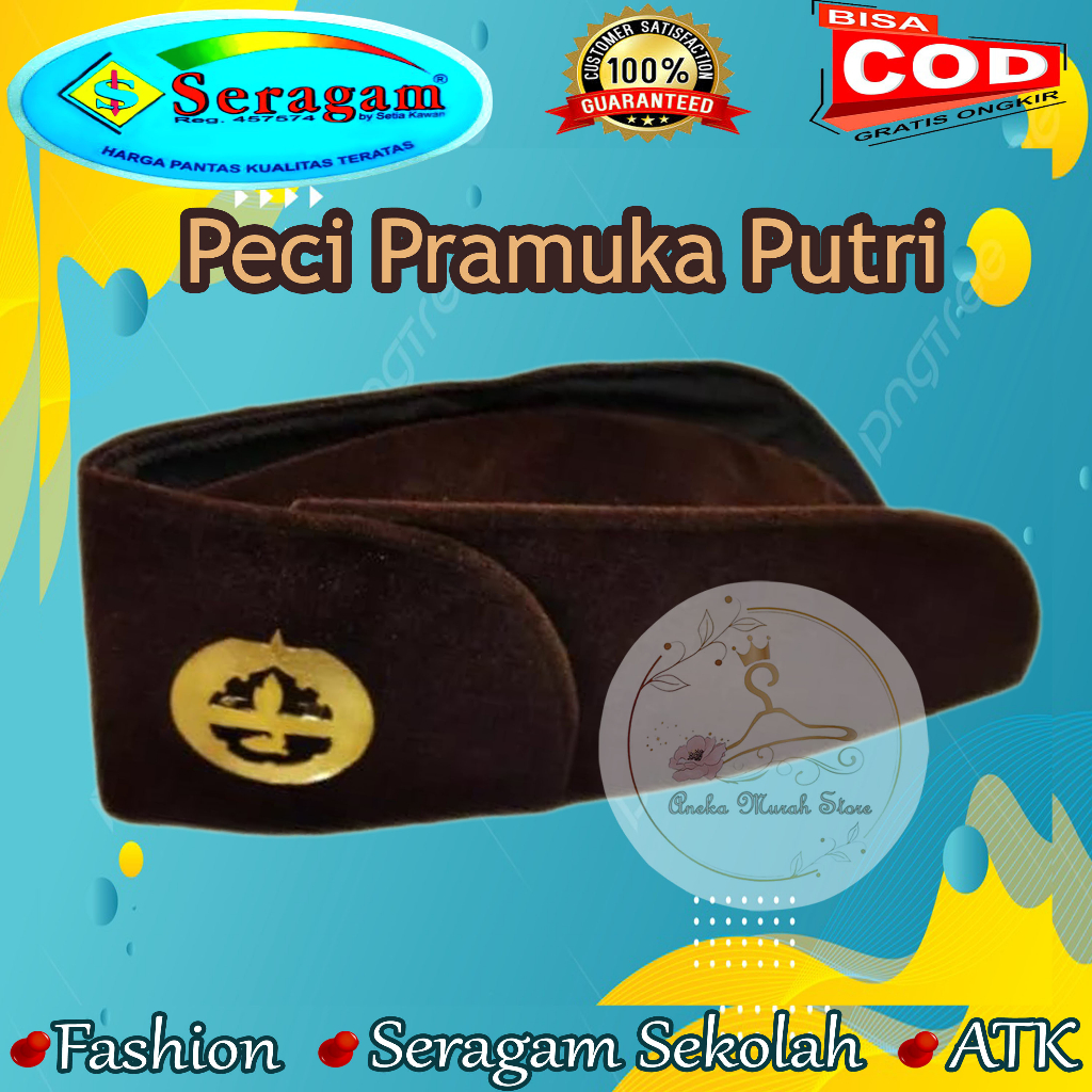 Jual Peci Pramuka Pembina Putra Dan Putri Tambah Pin | Shopee Indonesia