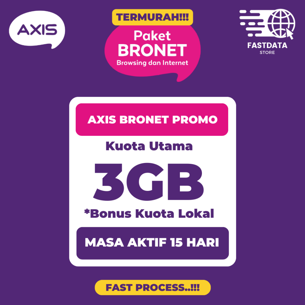 Jual PROMO!!! PAKET DATA AXIS BRONET HARGA KHUSUS SUPER MURAH | Shopee ...