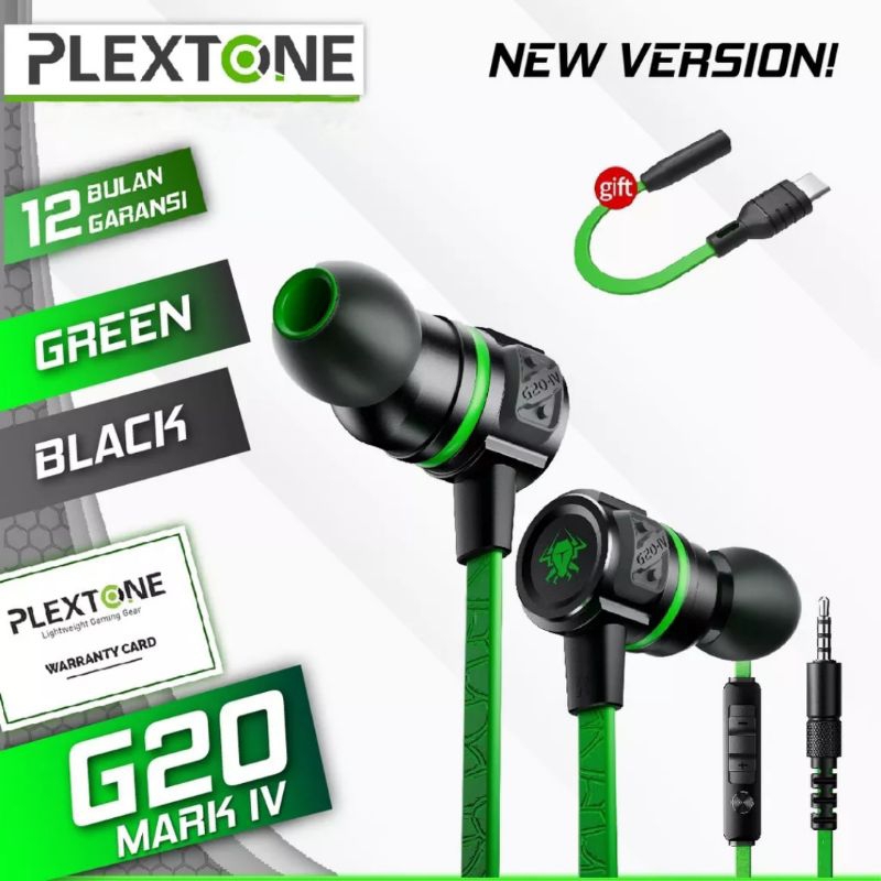 Jual Earphone PLEXTONE G20 Mark IV In-Ear Gaming Headset Stereo Bass ...