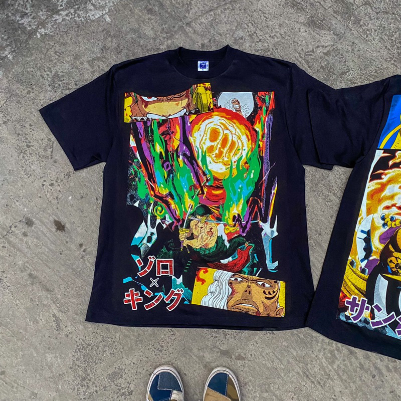 Jual KAOS TSHIRT ZORO VS KING / SANJI VS QUEEN ONE PIECE BOOTLEG CUSTOM ...