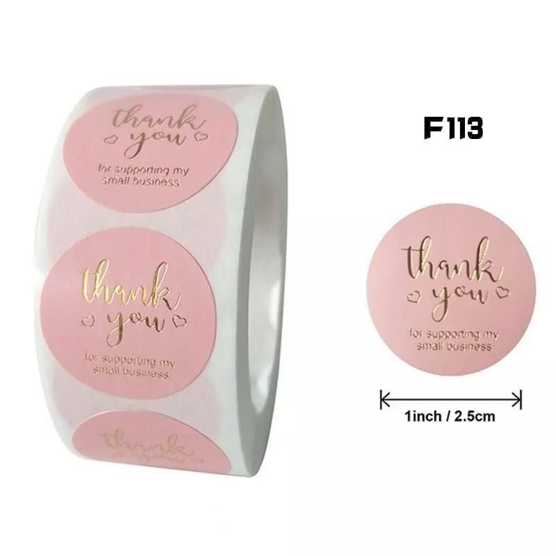 Jual Sticker THANK YOU ISI 50PCS Sticker Label Makanan Sticker Toples ...