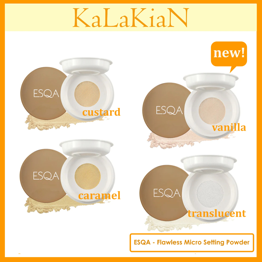 Jual ESQA - Flawless Micro Setting Powder | Loose Powder Custard ...