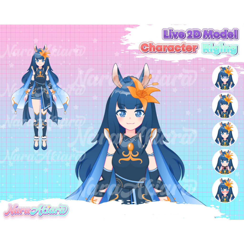 Jual Temukan Karakter Anime Vtuber Model Live2D Siap Pakai yang Cocok ...